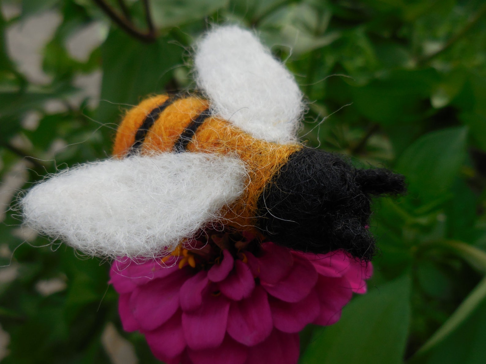 Needle Felted Honey Bee / Wool Insect Figurine / Waldorf - Etsy