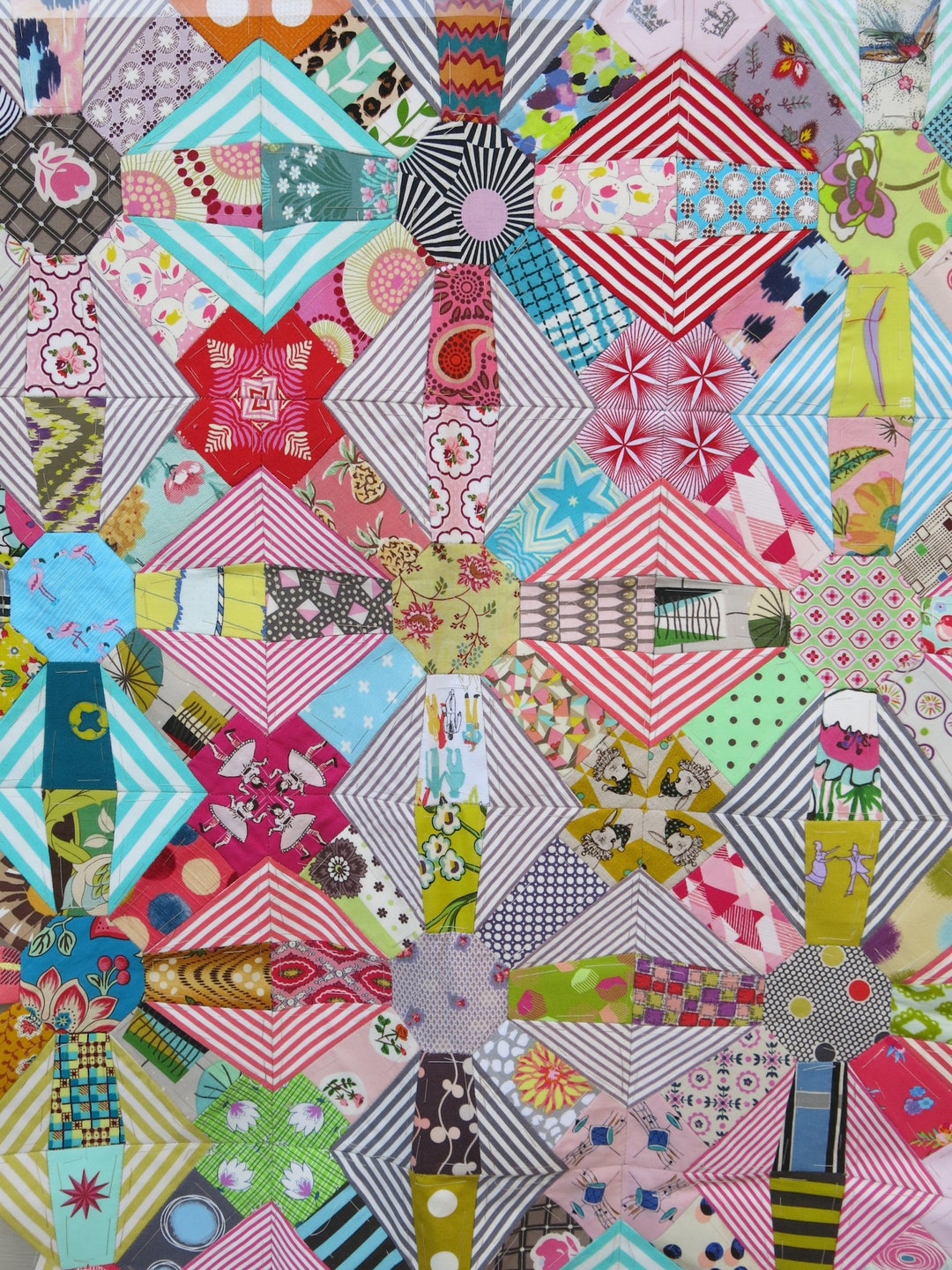 Msg S Mrs Peach Quilt Pattern, REGULAR SIZE Templates and Papers Packs ...