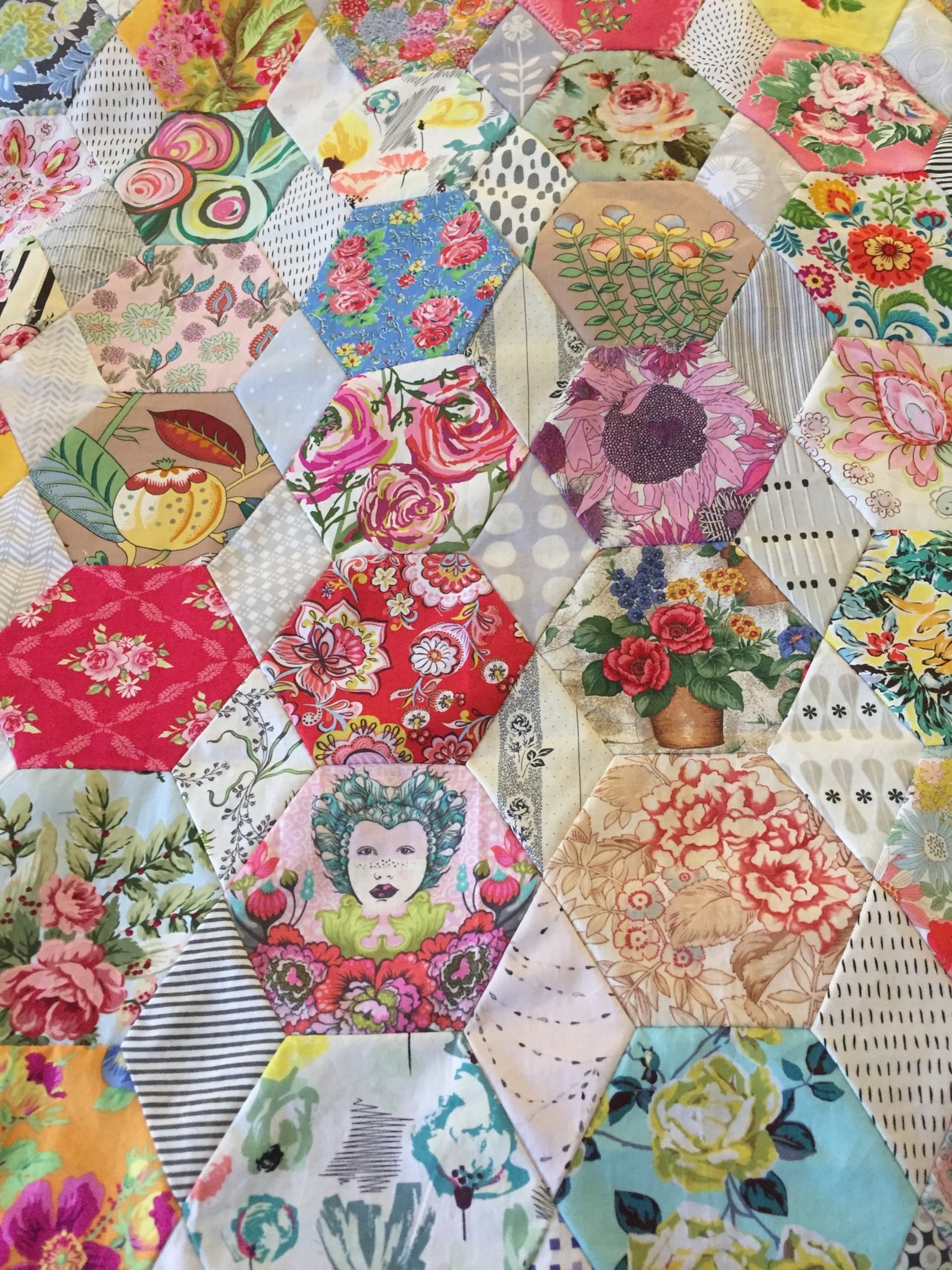 Ab Digital B Quilt Pattern 3inch Hexagon Project - Etsy