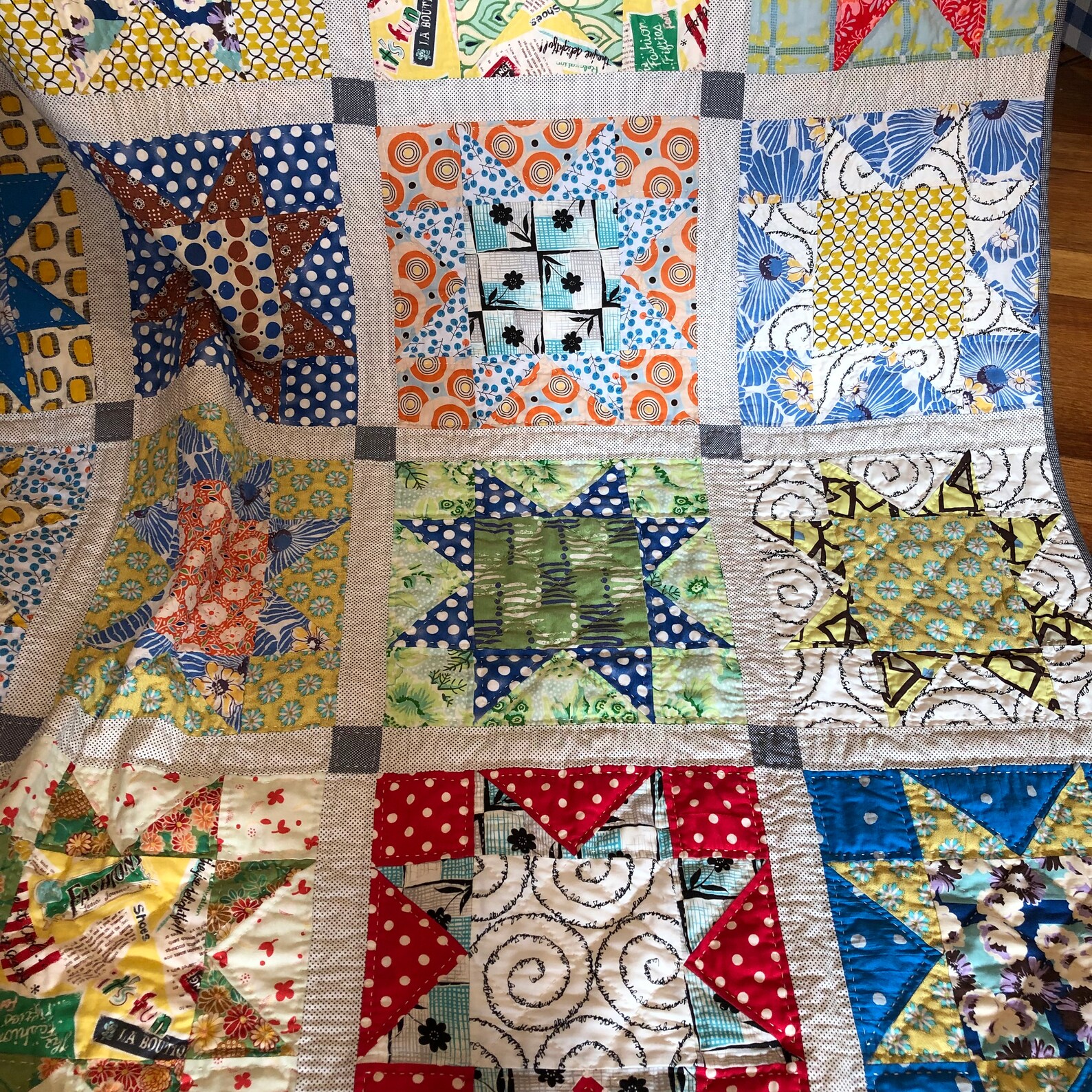 Ab Digital Cv Bright Star Quilt Pattern by Christine Vlasic | Etsy