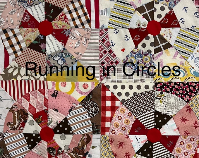 Ab Digital Msg Running in Circles Quilt Pattern - Etsy