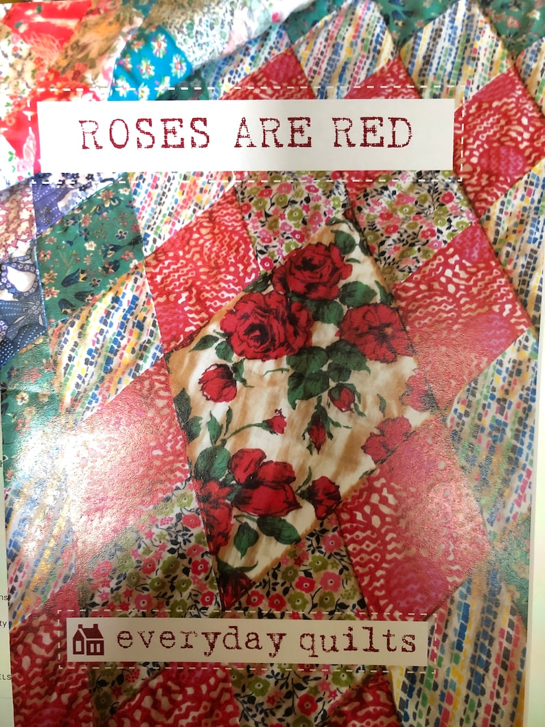 Ab Digital Sb Roses Are Red Quilt Pattern by Sandra Boyle PDF - Etsy
