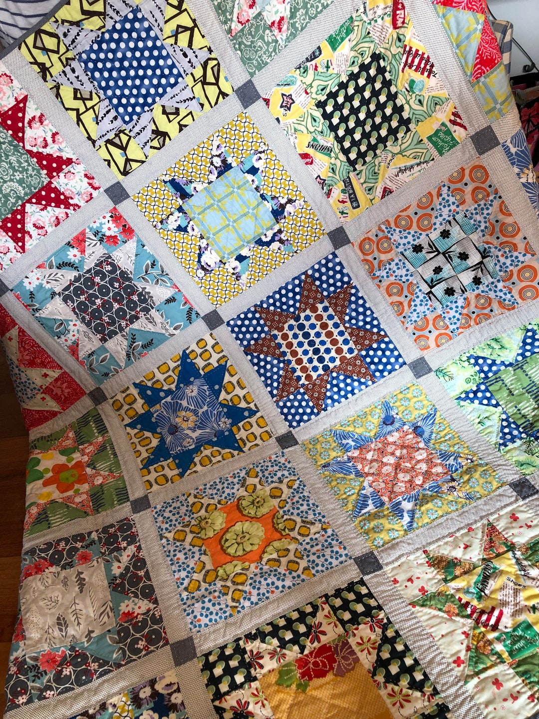 Ab Digital Cv Bright Star Quilt Pattern by Christine Vlasic PDF File - Etsy