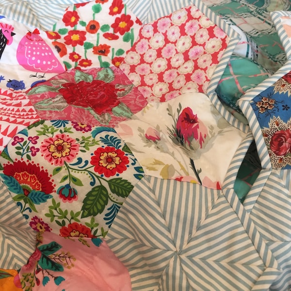 Ab Digital B Flower Bed Quilt Pattern by Broderie PDF File - Etsy Australia