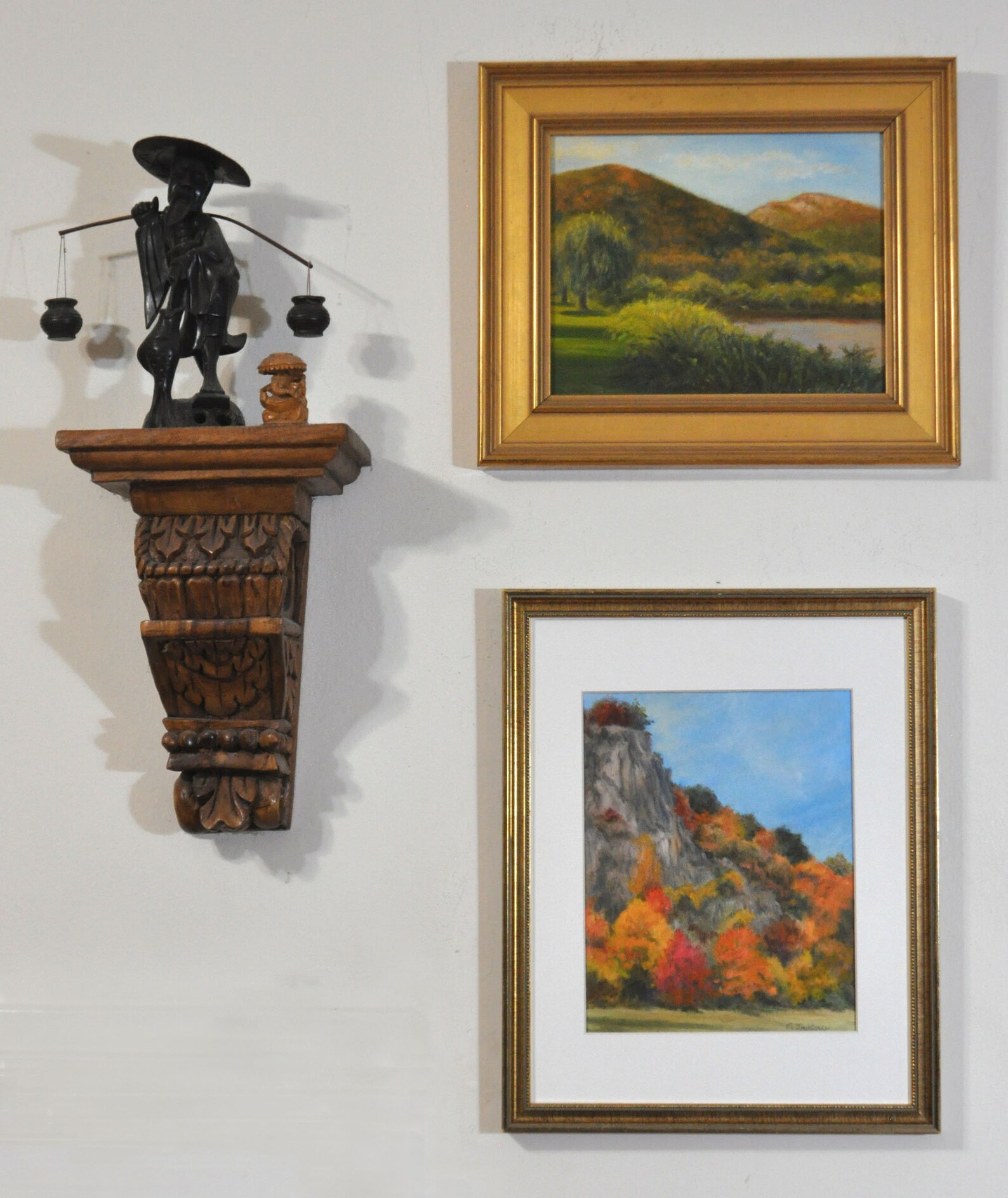Hook Mountain Fall Landscape Art Print, Nyack, NY, Autumn Oil Painting ...