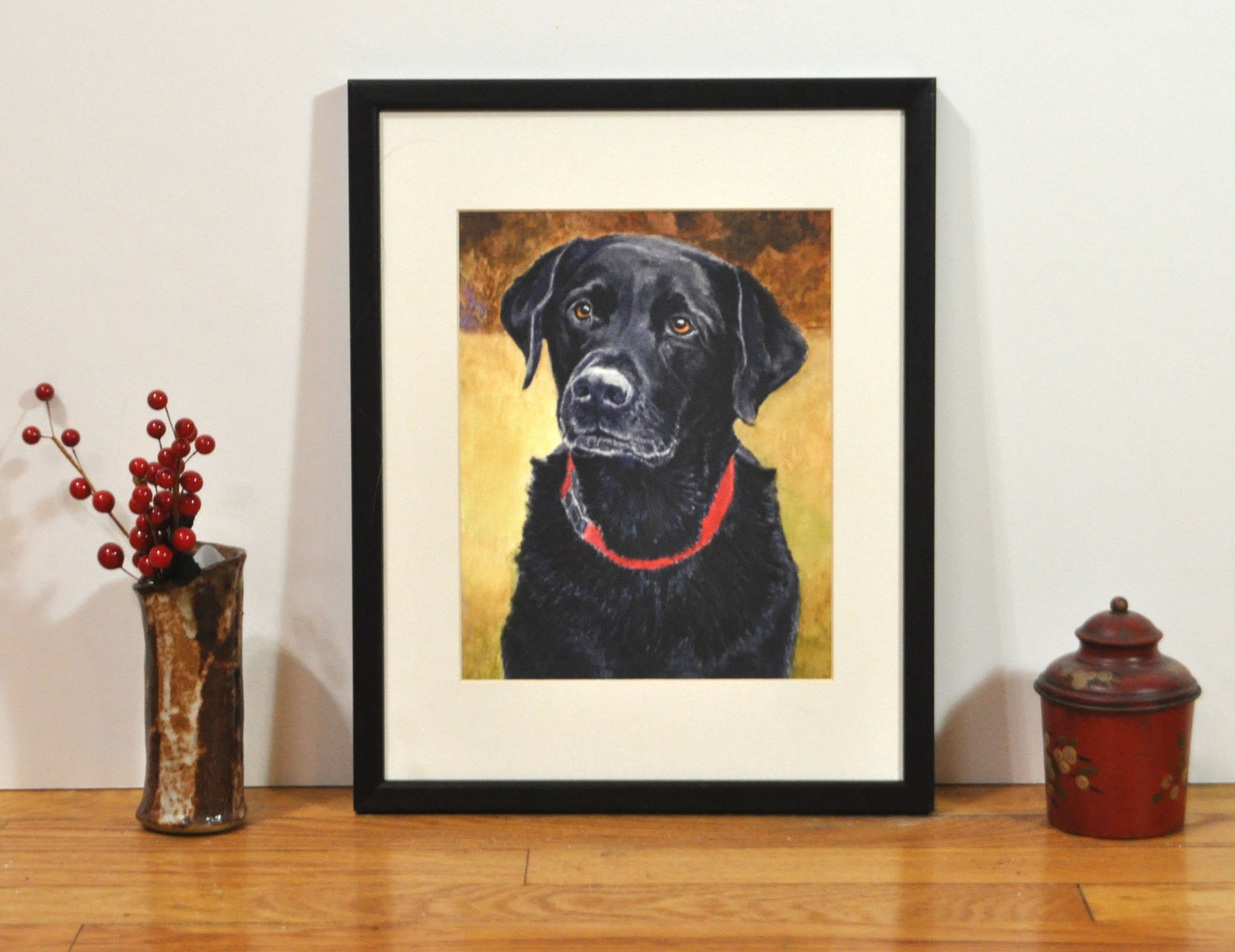 Black Labrador Retriever Art Print Labrador Retriever | Etsy
