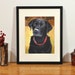 Black Labrador Retriever Art Print Labrador Retriever - Etsy