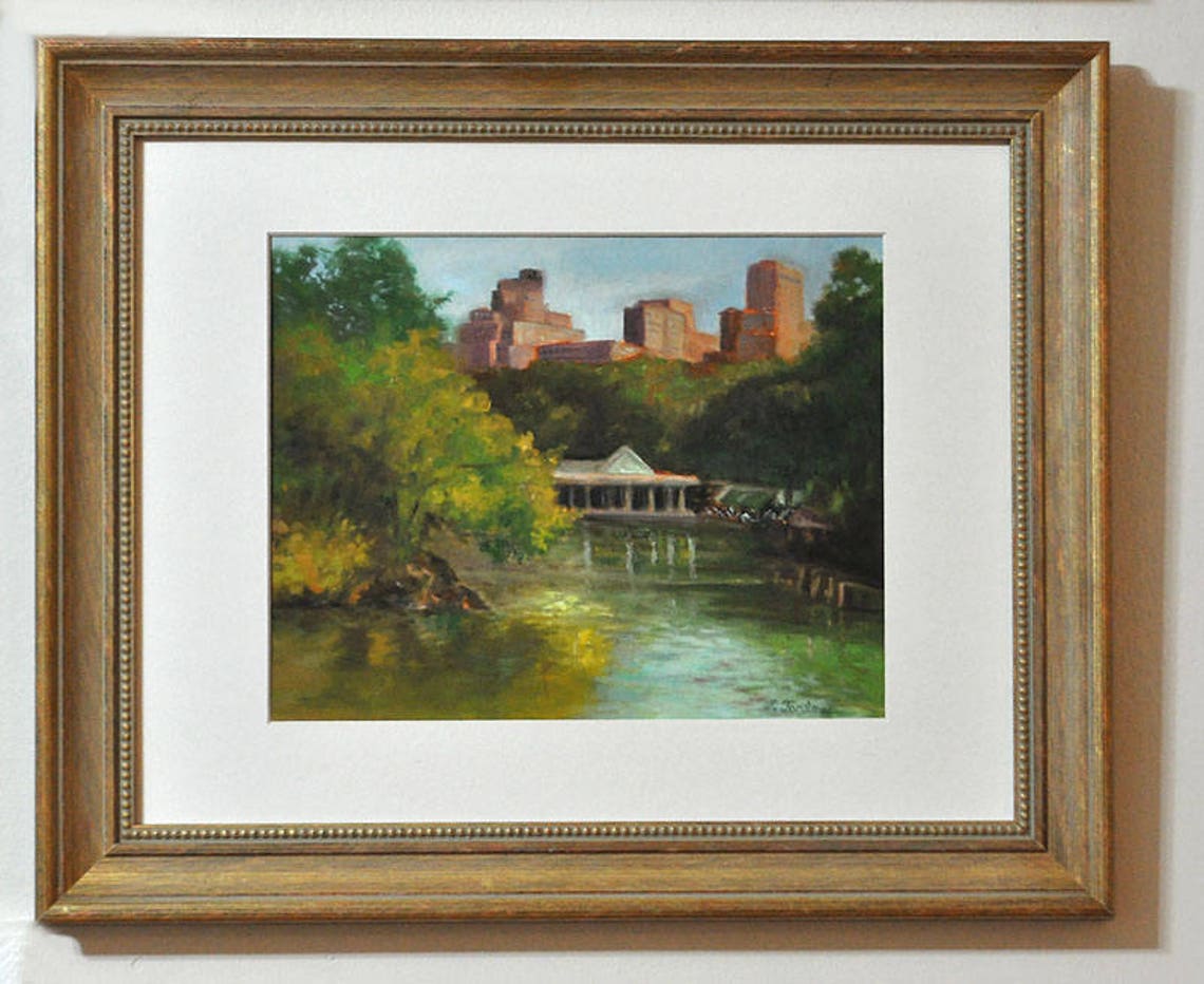 Central Park Boathouse Art New York City Central Park Print - Etsy