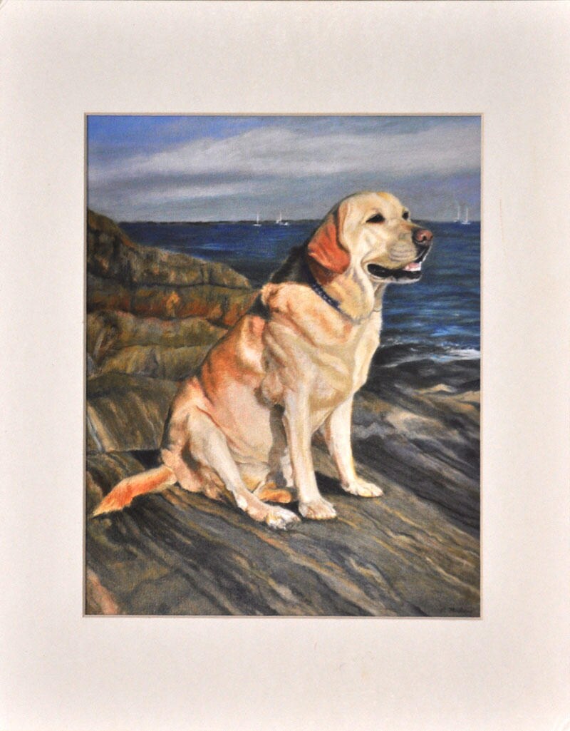 Yellow Labrador Retriever Art Print Yellow Lab Print Yellow | Etsy