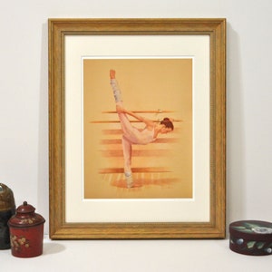 Ballet Dancer Art Ballerina Art Print Dancer at the Barre - Etsy