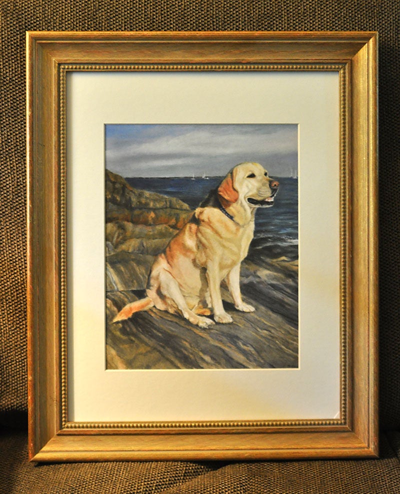 Yellow Labrador Retriever Art Print Yellow Lab Print Yellow | Etsy