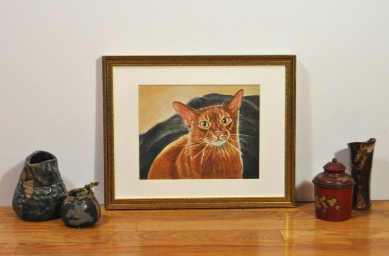 Abyssinian Cat Art Abyssinian Cat Print Aby Cat Art Cat - Etsy