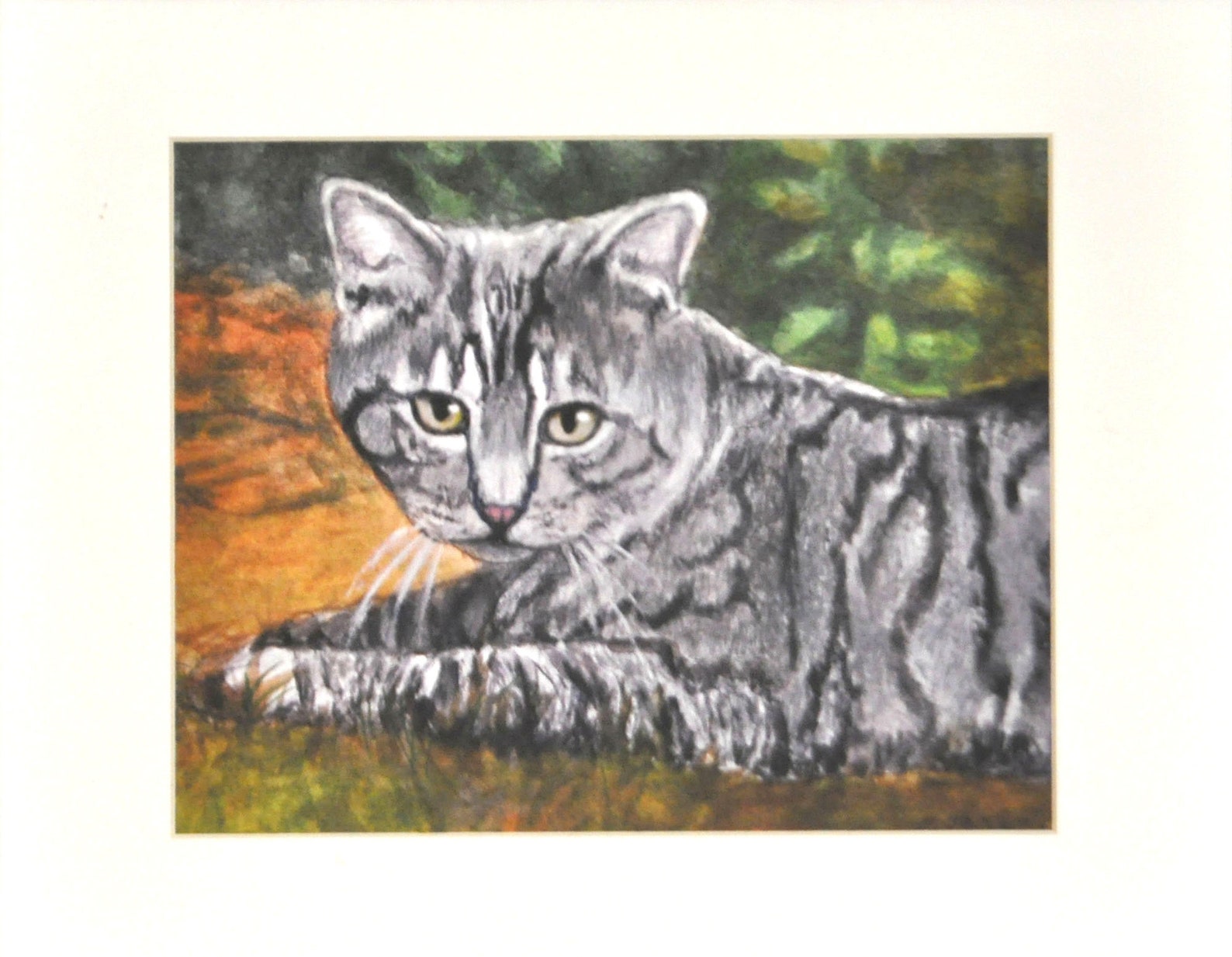 Tabby Cat Art Print Tiger Cat Print Striped Tabby Cat Art - Etsy