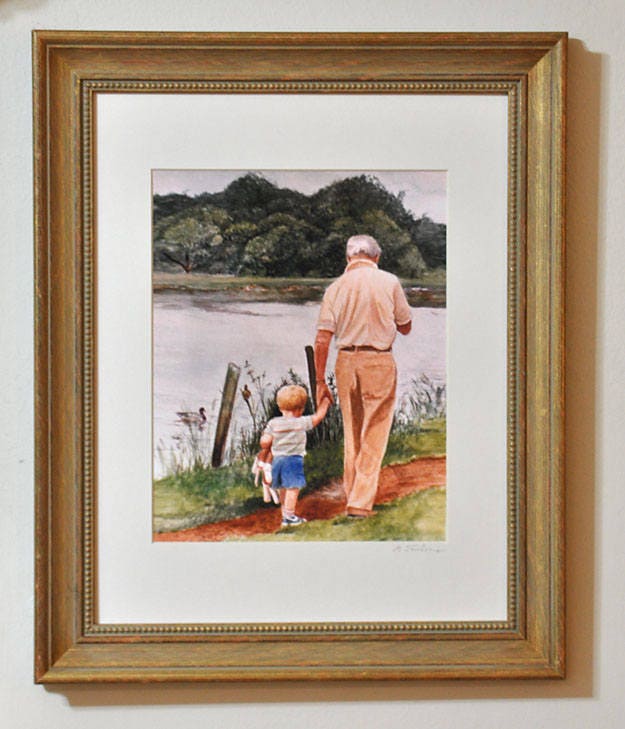 Grandpa and Grandson Art, Toddler Boy Art Print, Gift for Grandpa ...