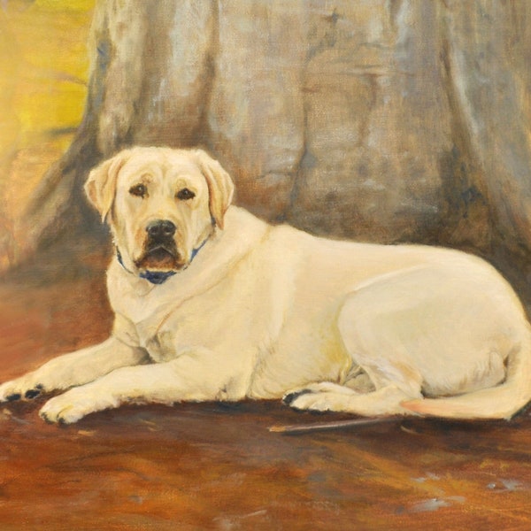 Yellow Lab Painting - Etsy