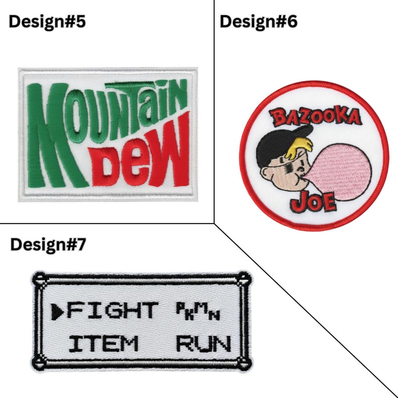 Retro 80s Pop Culture Embroidered Patch: Fight Club, Soda Classics ...