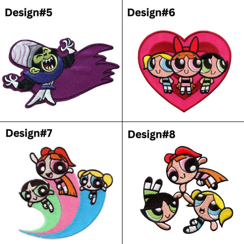 Powerpuff Girls Embroidered Patches | Mojo Jojo Iron-on Patches ...