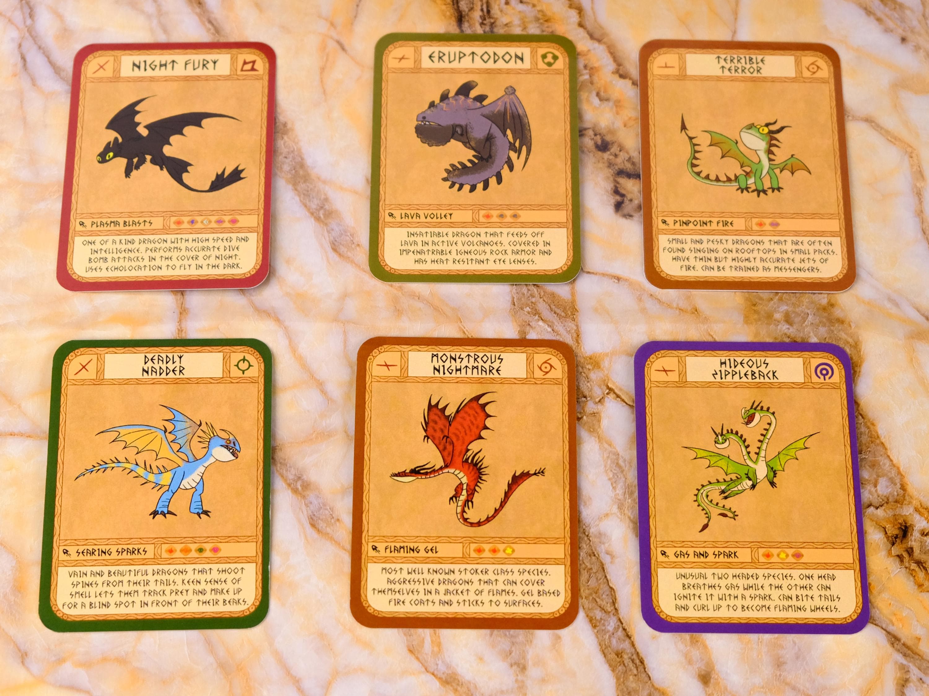 HTTYD Card • Dragon Cards • 97 Cards • Train Your Dragon Card • Deck of ...
