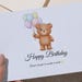 Editable Bear Birthday Card | Canva Template (PDF) - Etsy