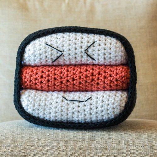 SPAM Musubi Pillow Crochet Pattern Stuffed Crochet Food Toy - Etsy