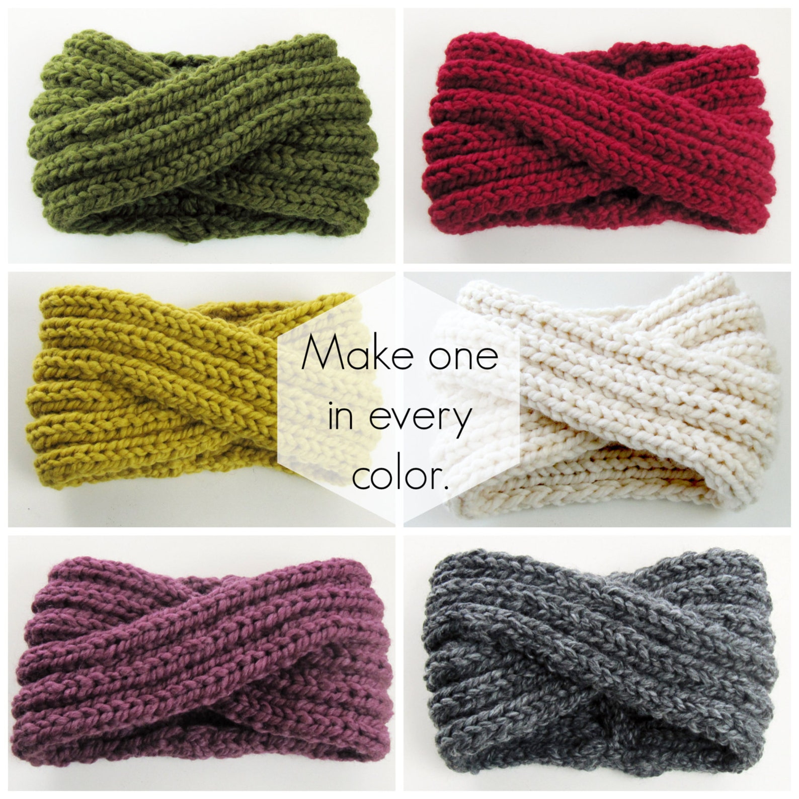 Infinity Headband Knitting Pattern Ear Warmer Knitting | Etsy