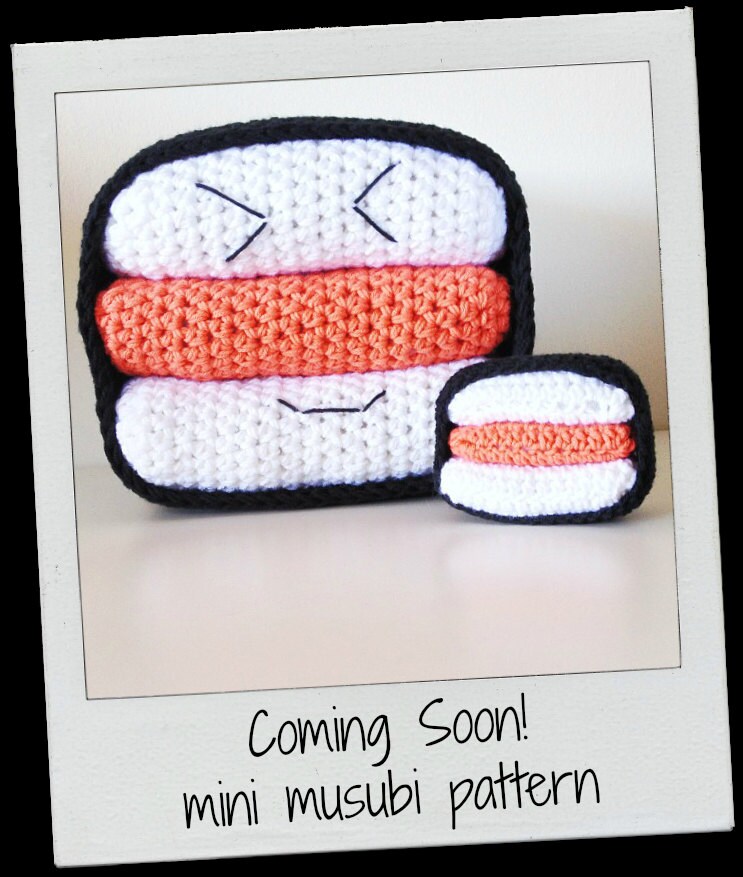 SPAM Musubi Pillow Crochet Pattern - Stuffed Crochet Food Toy ...