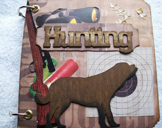 Hunting Chipboard Scrapbook Mini Album Premade 6x6 - Etsy