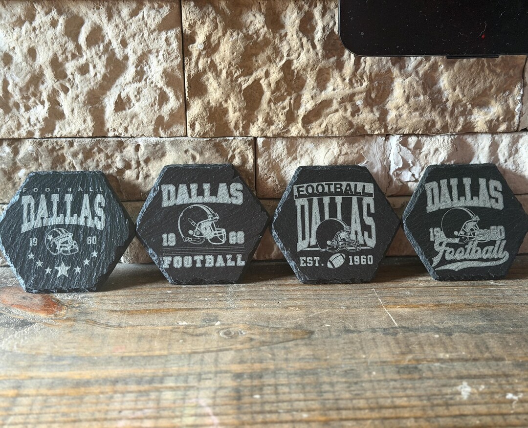 Engraved Dallas Cowboys Slate Coaster (set of 4) - Etsy
