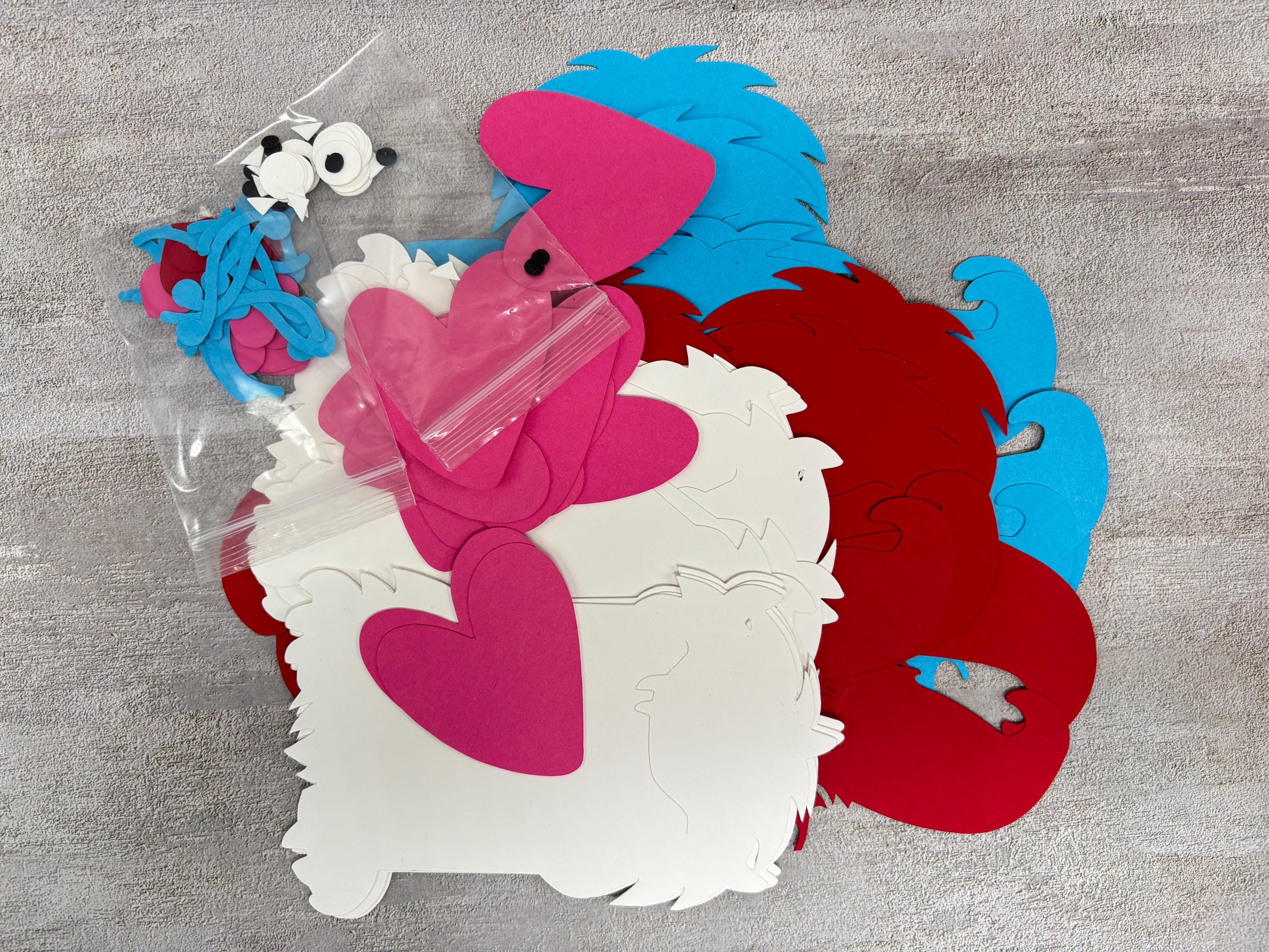 Love Monster Valentine Treat Card Kit - DIY Set of 10 - Etsy