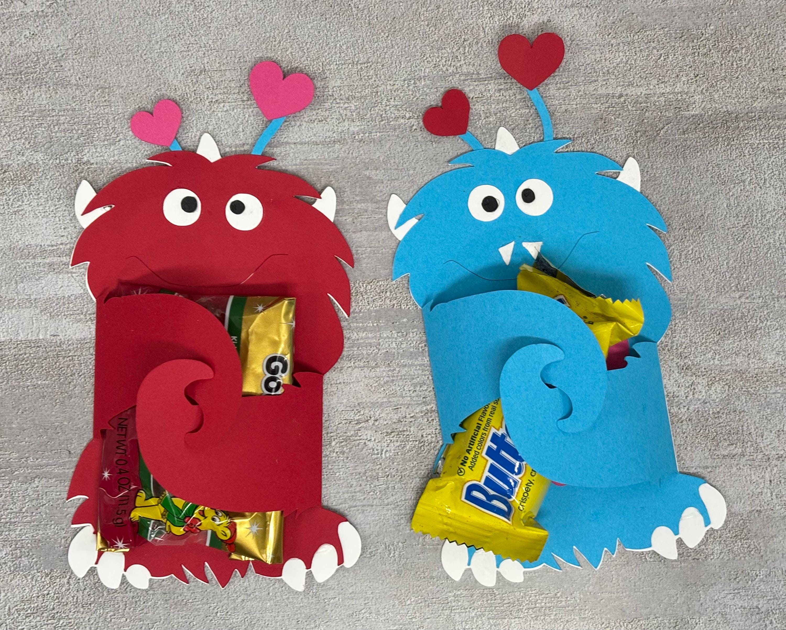 Love Monster Valentine Treat Card Kit - DIY Set of 10 - Etsy