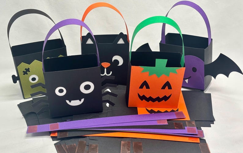 Adorable Halloween Treat Boxes - Set of 5 - Handcrafted - Etsy