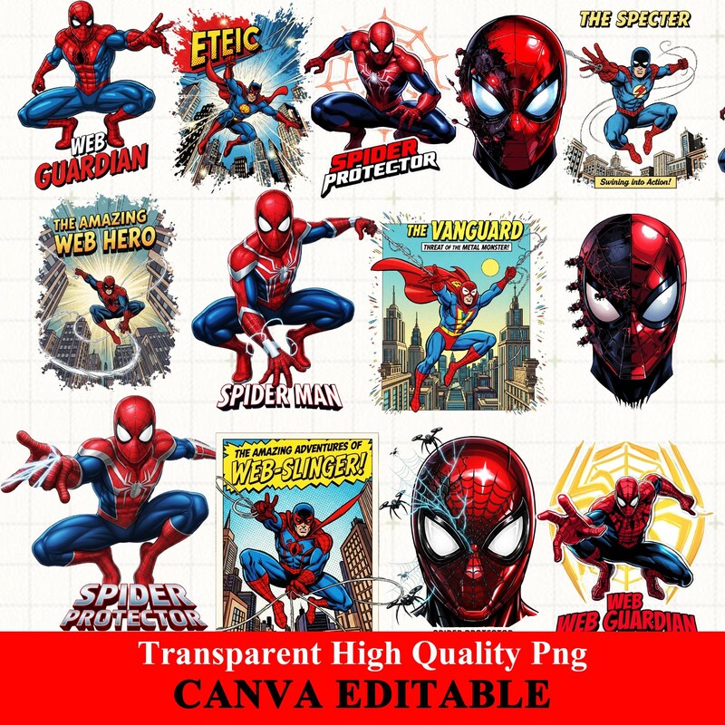 Spider Man Stickers - Etsy