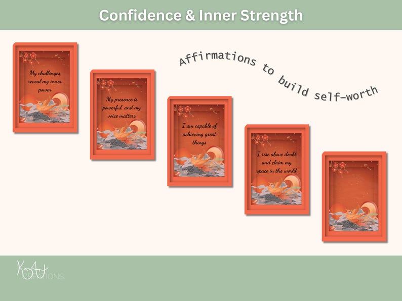 Empowerment Affirmation Cards: Printable Confidence & Inner Strength ...