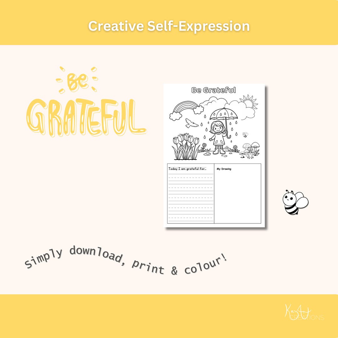Be Grateful – Printable Colouring Page | Mindfulness & Gratitude for ...