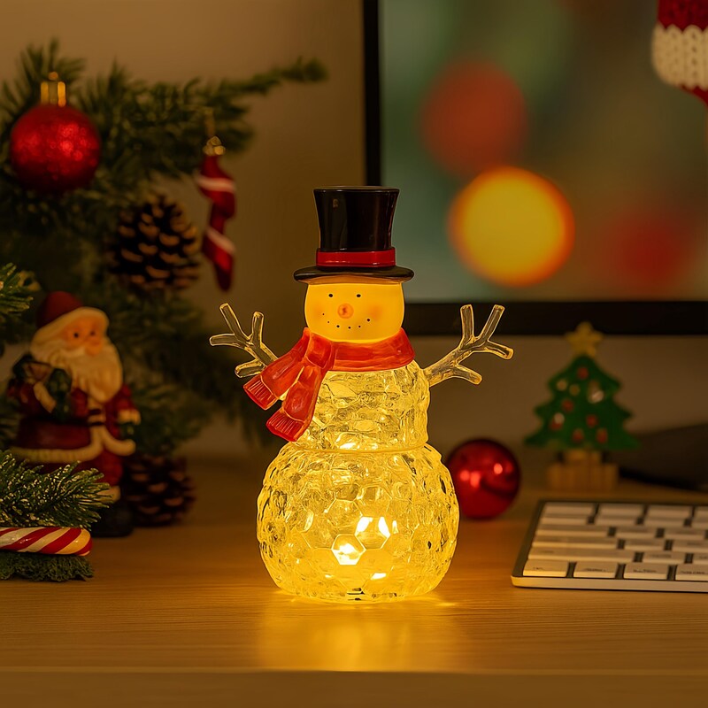 Handmade Light up Snowman - Etsy