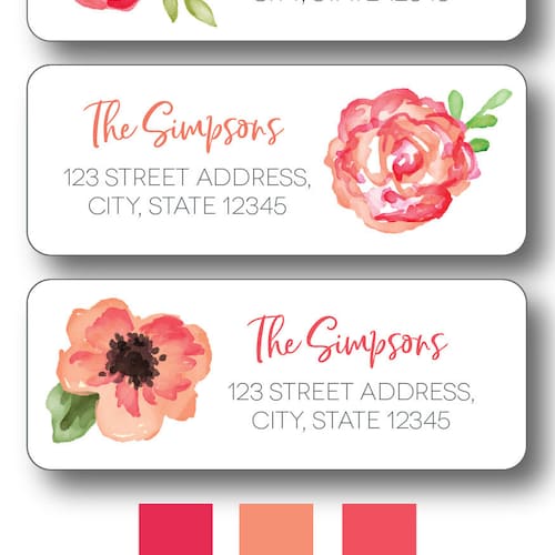 Butterfly Address Labels Personalized Butterfly Return - Etsy
