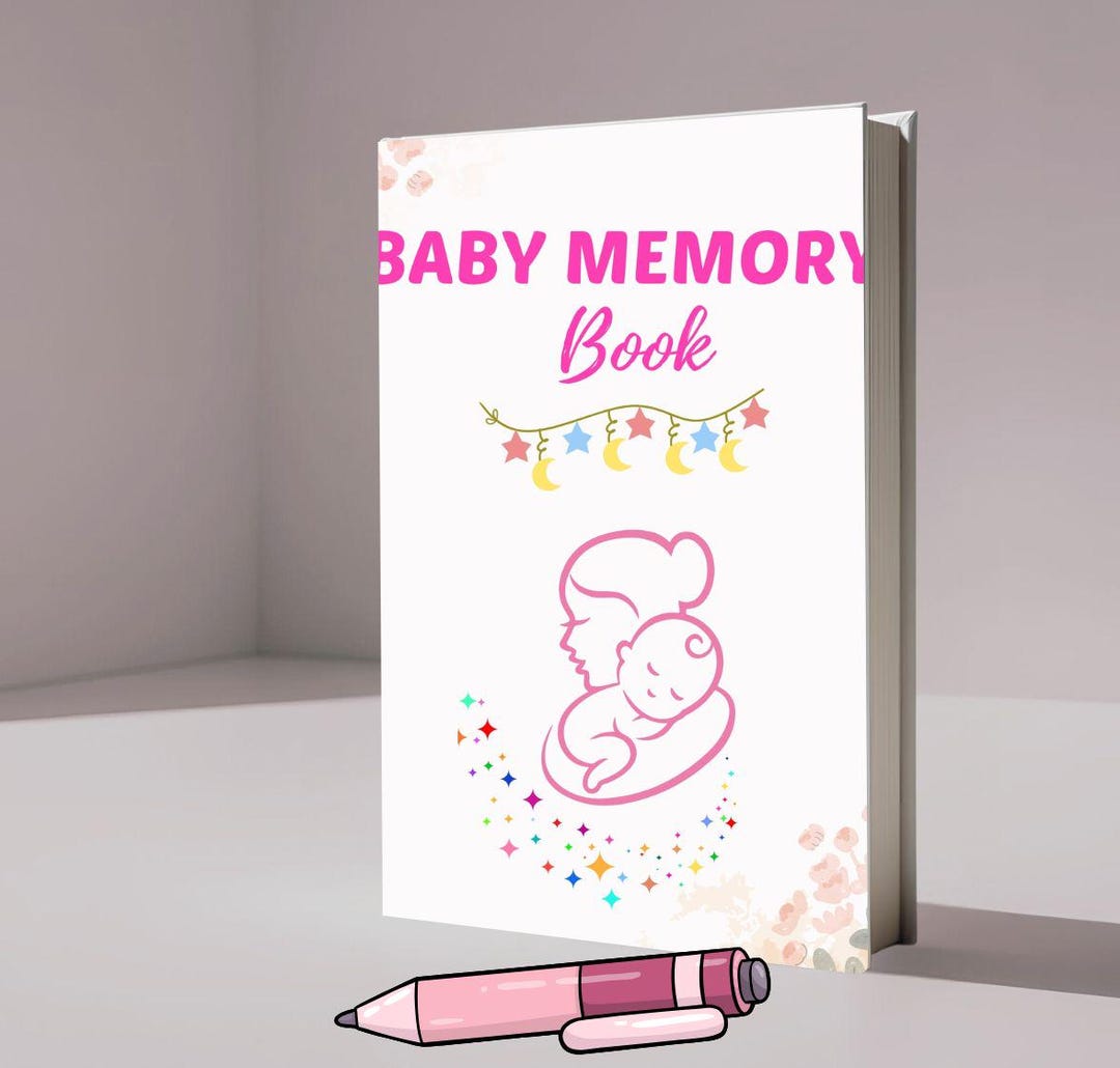 Baby Memory Book Printable | Milestone Tracker, Keepsake Journal ...