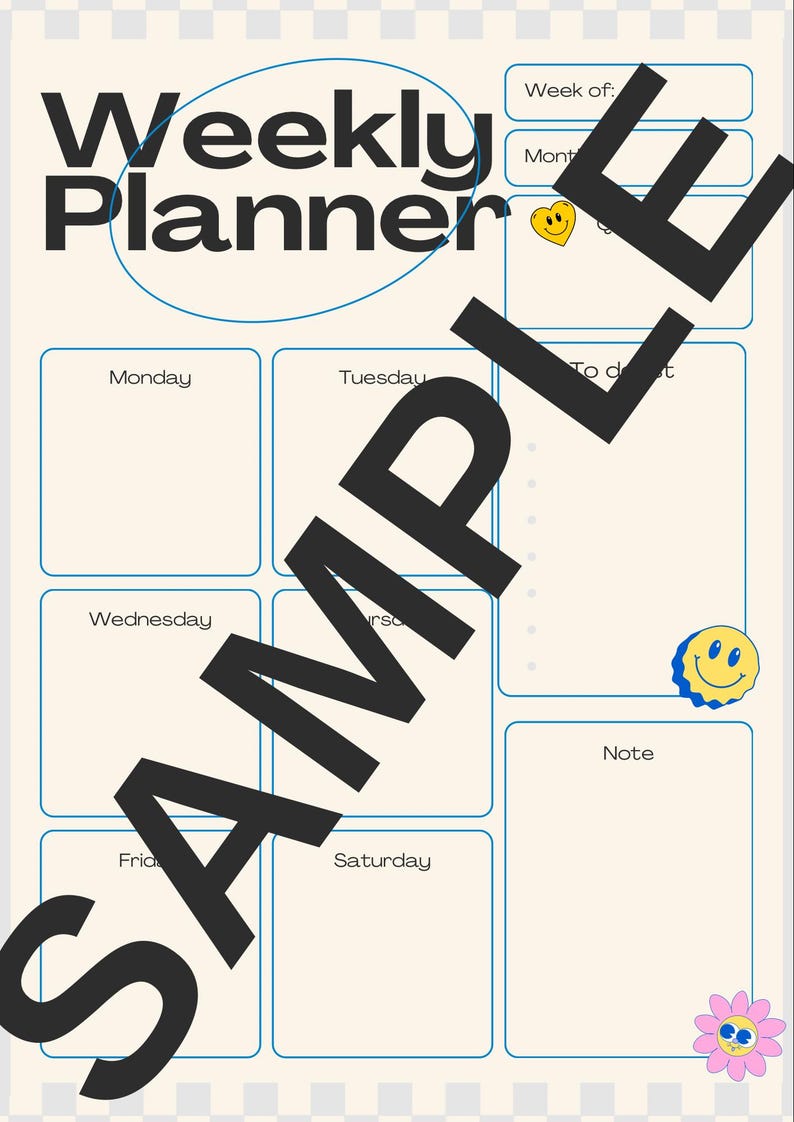 Weekly Planner | Printable & Digital Download | Aesthetic To-do List ...