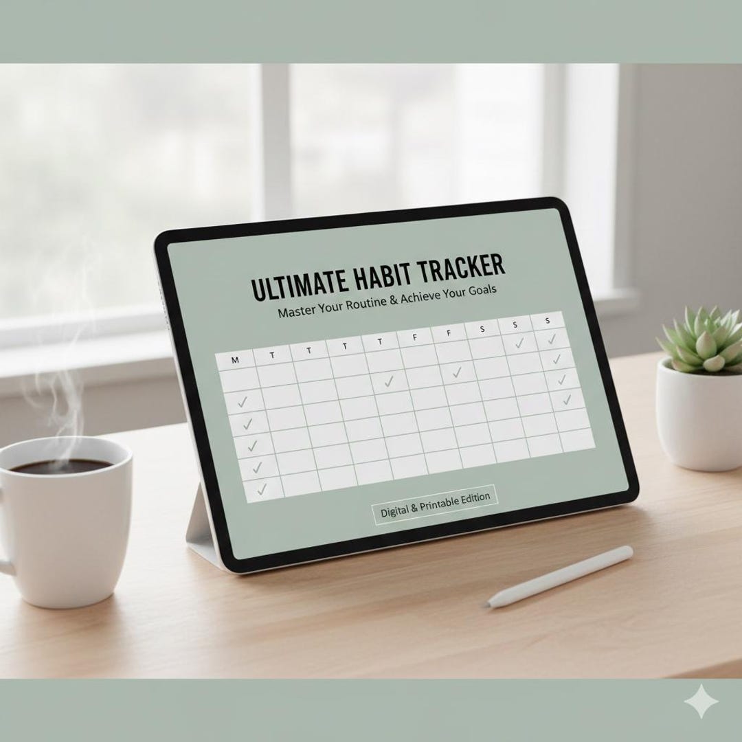 Ultimate Habit Tracker| Digital Printable | Daily Planner | Minimalist ...