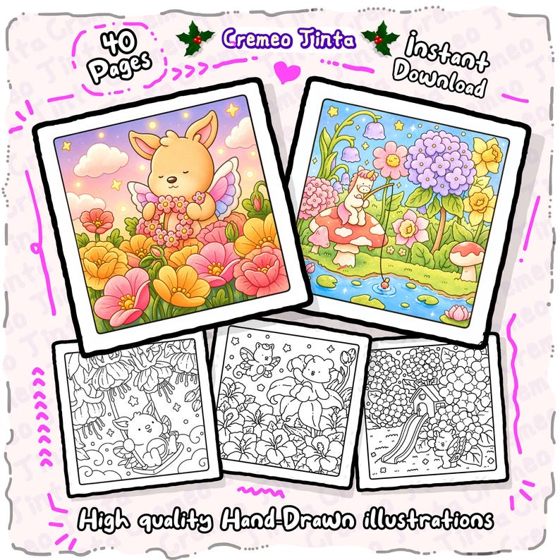Dreamy Flowers Coloring Book | 40 Enchanting Pages + 10 Free Pages ...
