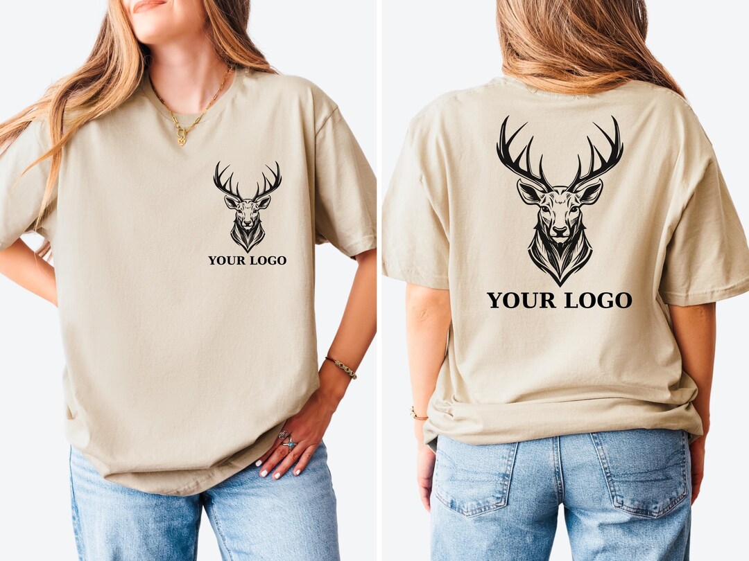 Custom Logo Shirts, Personalized Business Tees With Front & Back Logo ...