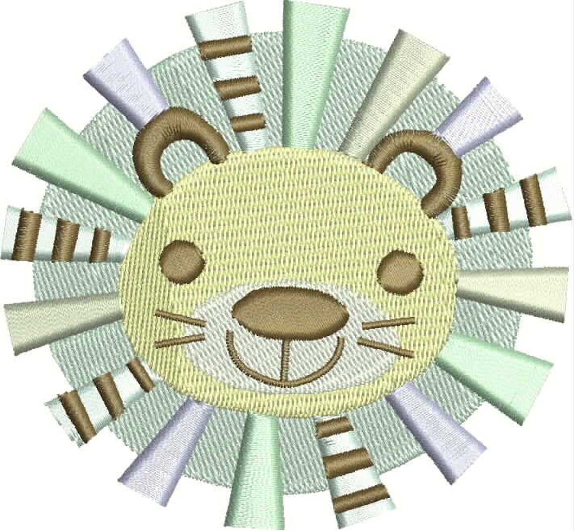 Baby Lion Embroidery Design Baby Animal Cute Infant - Etsy