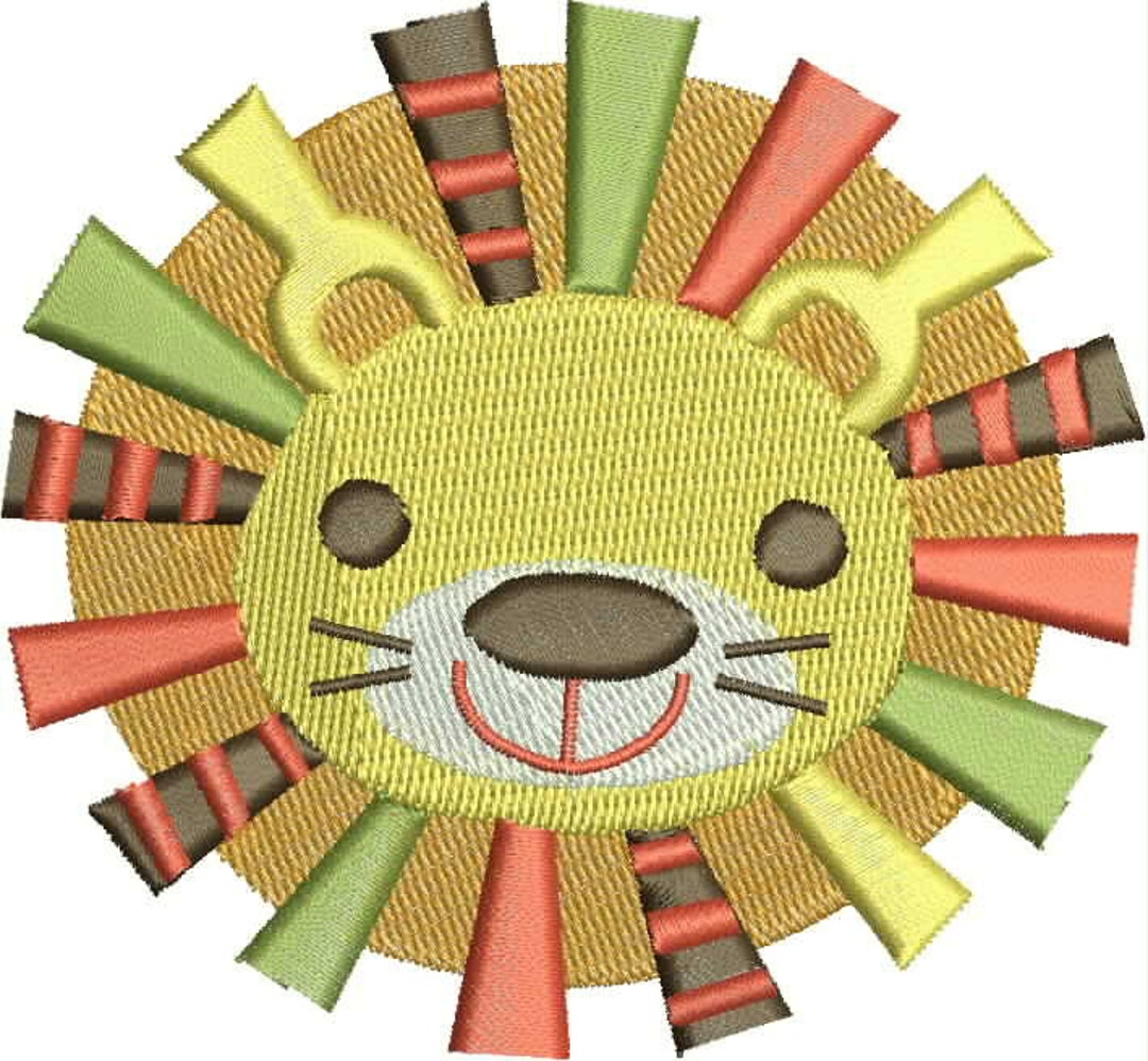 Baby Lion Embroidery Design, Baby Animal, Cute, Infant, Machine ...