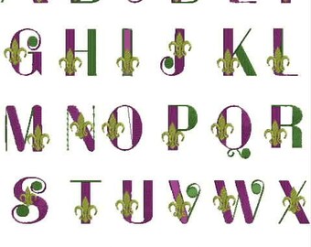 Kids Font Alphabet Monogram Machine Embroidery Design | Etsy