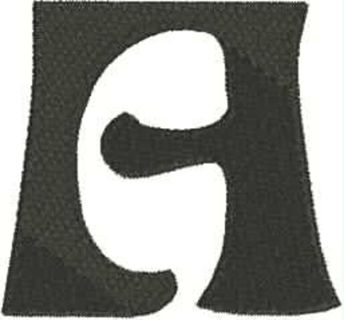 Chunky Machine Embroidery Font Monogram Alphabet - Etsy