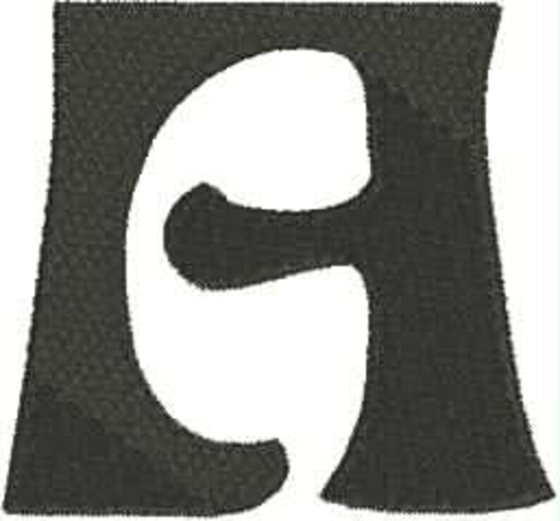 Chunky Machine Embroidery Font Monogram Alphabet - Etsy
