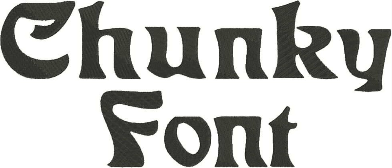 Chunky Machine Embroidery Font Monogram Alphabet - Etsy