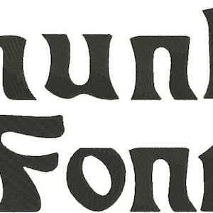 Chunky Machine Embroidery Font Monogram Alphabet - Etsy