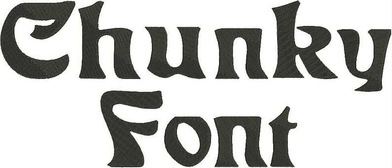 Chunky Machine Embroidery Font Monogram Alphabet - Etsy