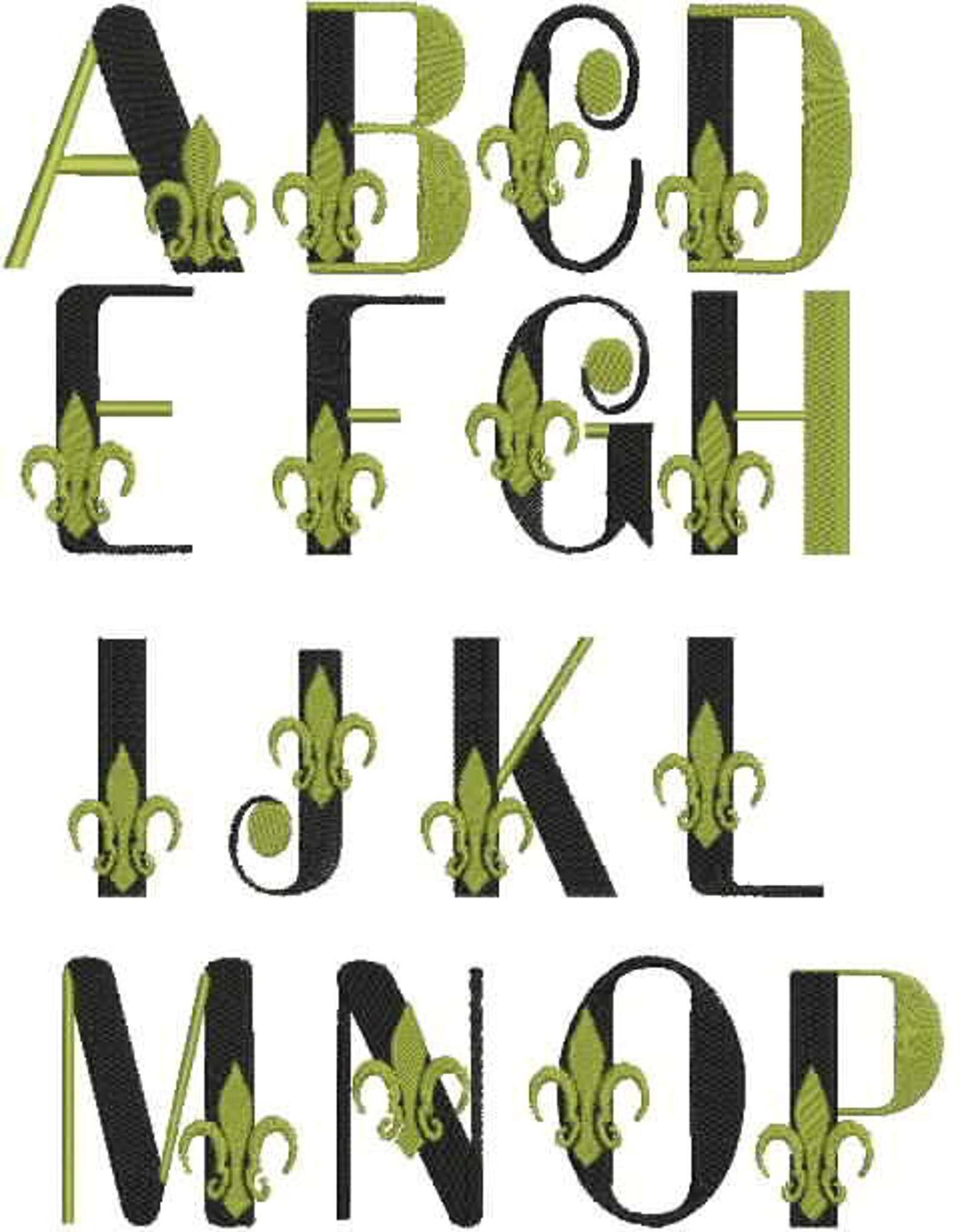 Fleur De Lis Letters, Fleur De Lis Font, Fleur De Lis Alphabet, Fleur ...